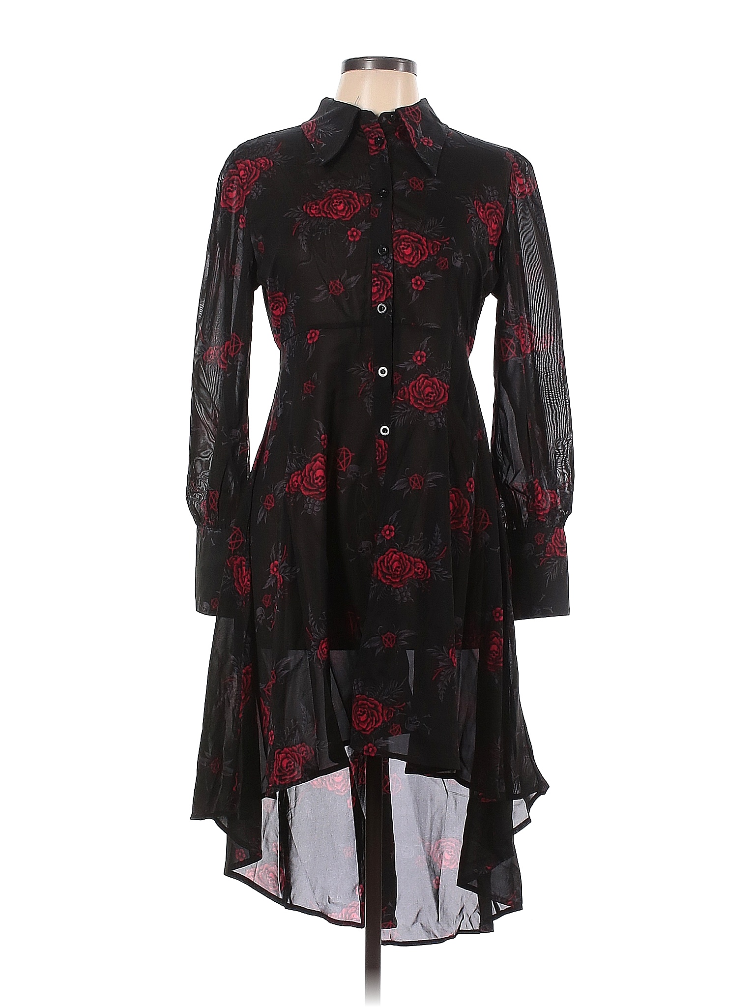 killstar Floral Black Casual Dress Size L - 54% off | thredUP