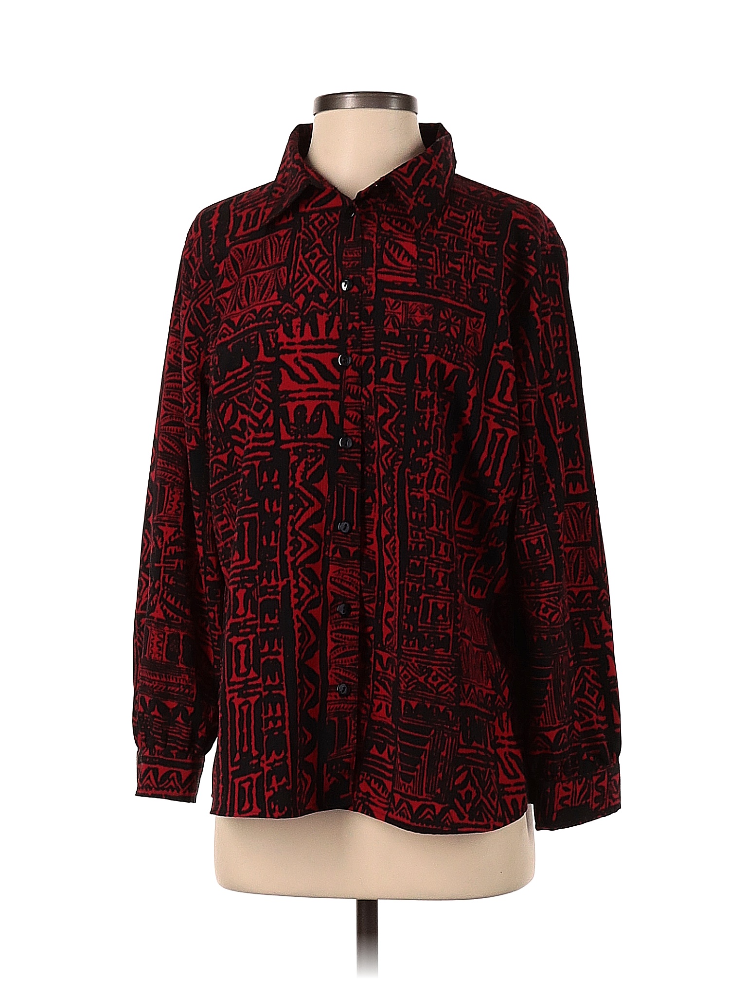 BonWorth 100% Polyester Black Long Sleeve Blouse Size S - 60% off | thredUP