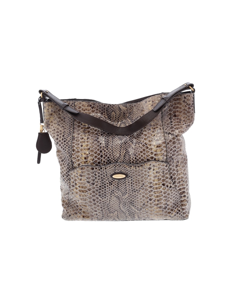 Tahari Animal Print Snake Print Multi Color Tan Shoulder Bag One Size ...
