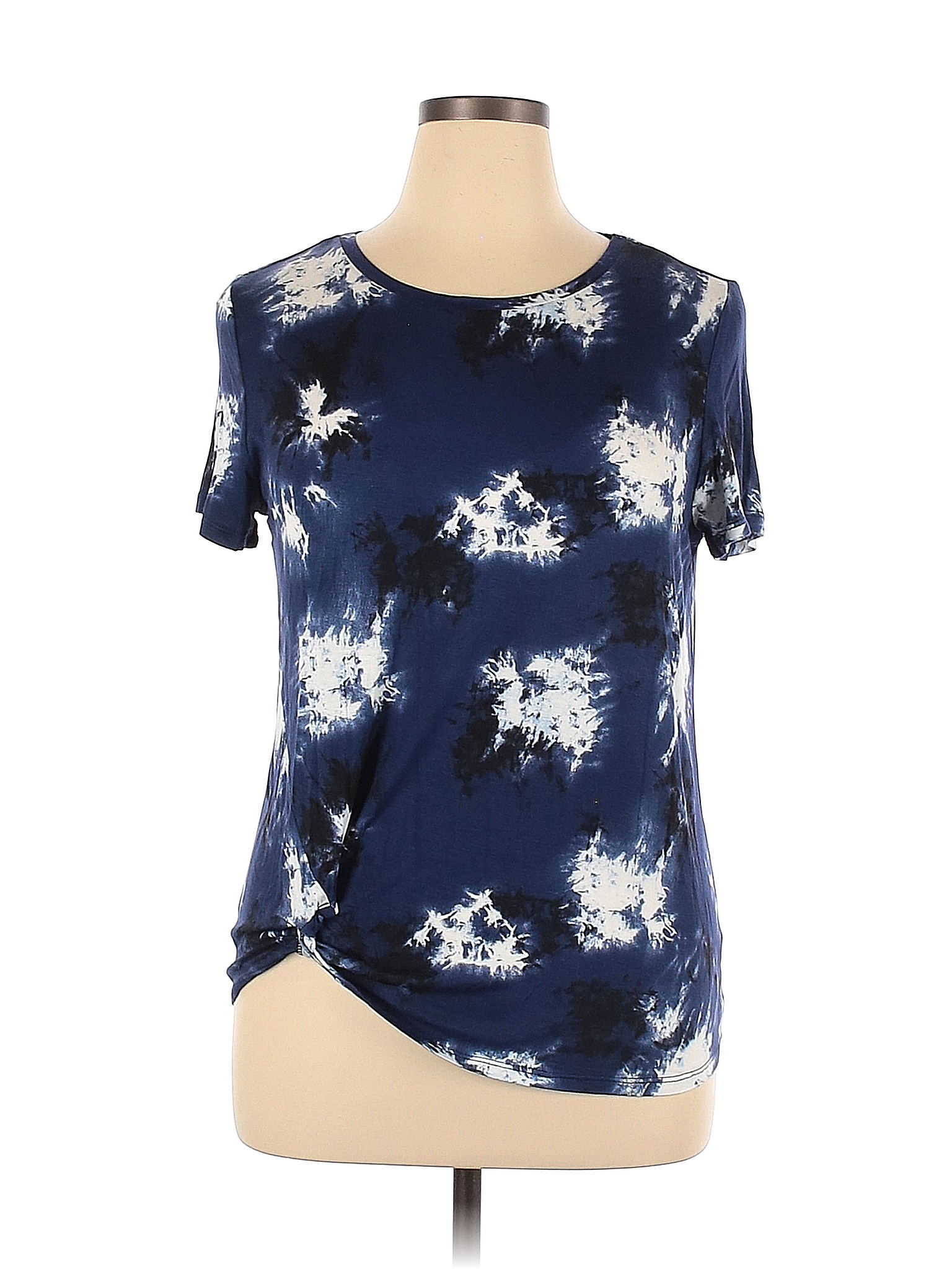 Cloud Chaser Floral Blue Short Sleeve Top Size XL - 63% off | thredUP
