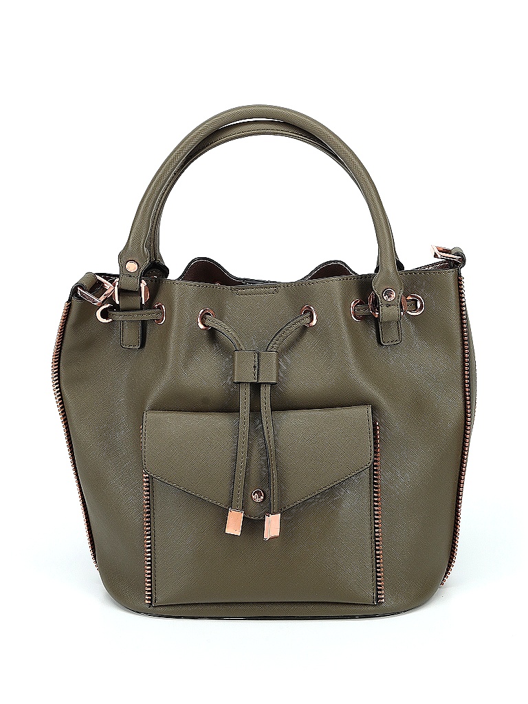 Dune London Solid Colored Green Leather Satchel One Size - 71% off ...