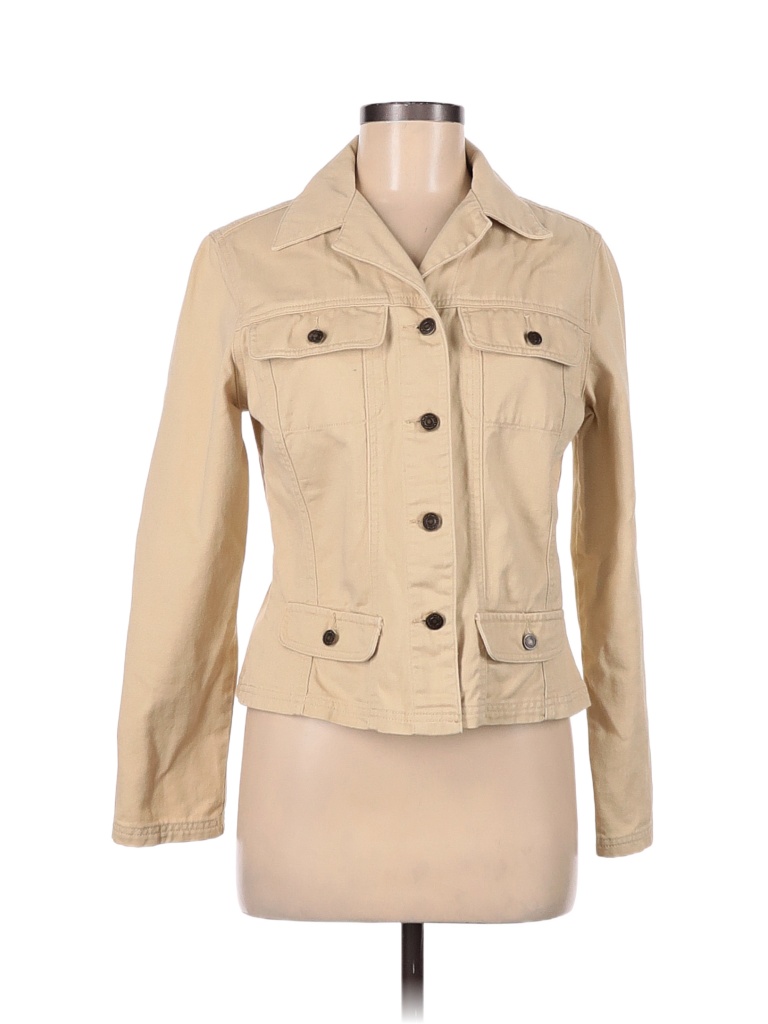 Chadwicks 100% Cotton Solid Colored Tan Denim Jacket Size 8 - 56% off ...