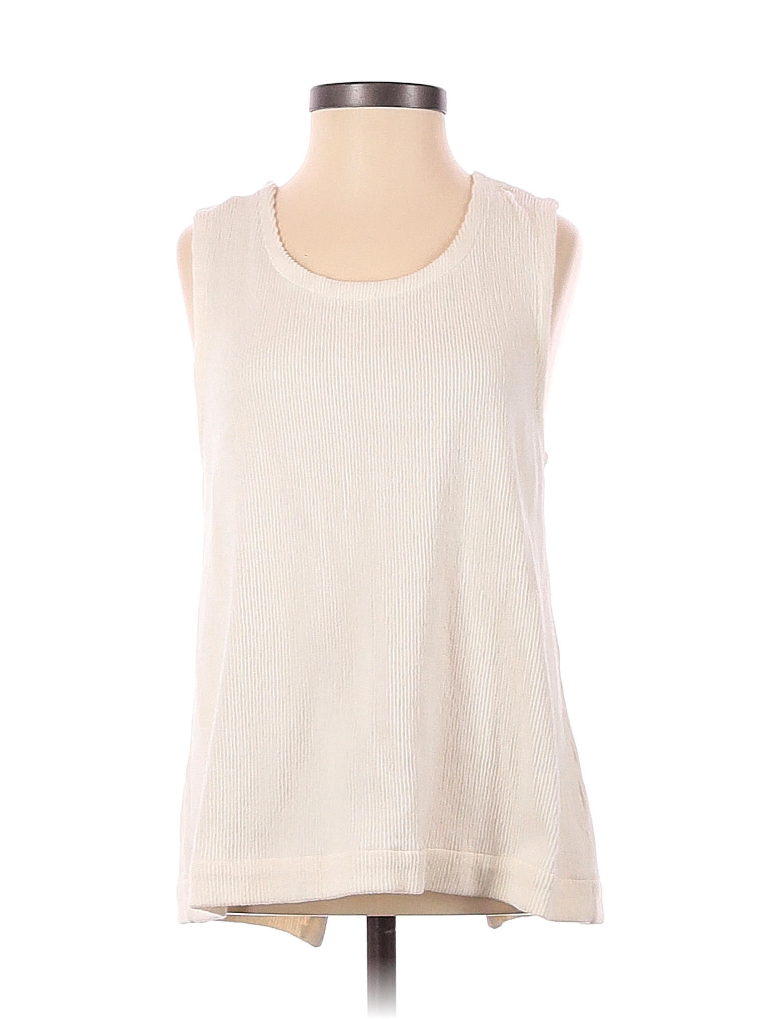 Madewell 100% Cotton Ivory Sleeveless Top Size XS - 75% off | thredUP