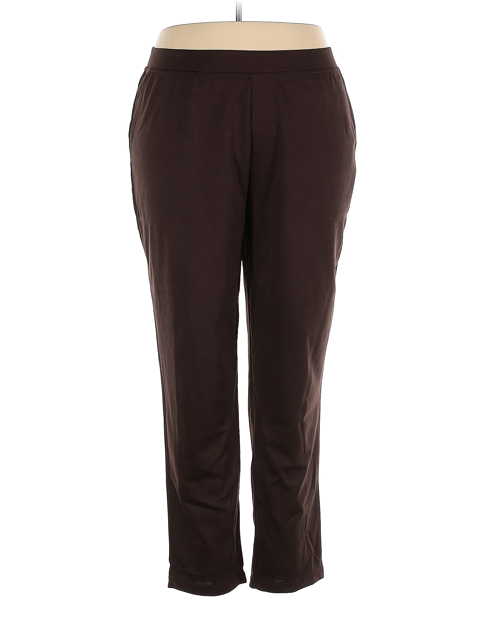 Woman Within Colored Brown Casual Pants Size 22 (Plus) - 68% off | thredUP