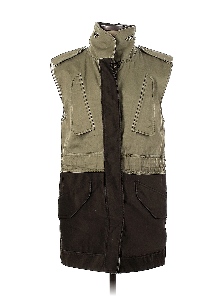 Rag & Bone 100% Cotton Solid Ivory Green Vest Size 2 - 81% off | thredUP