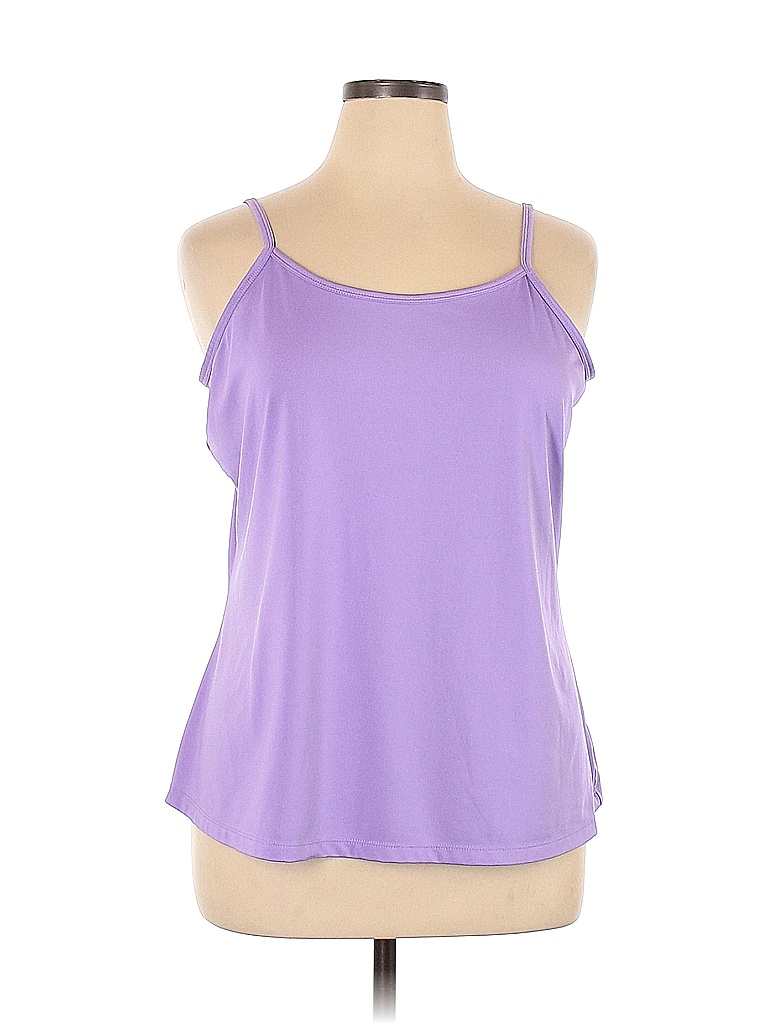 Fashion Bug Colored Purple Tank Top Size 1X (Plus) - 47% off | thredUP