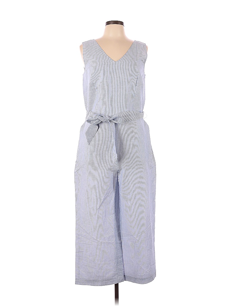 Talbots Stripes Multi Color Blue Jumpsuit Size 10 - 76% off | thredUP