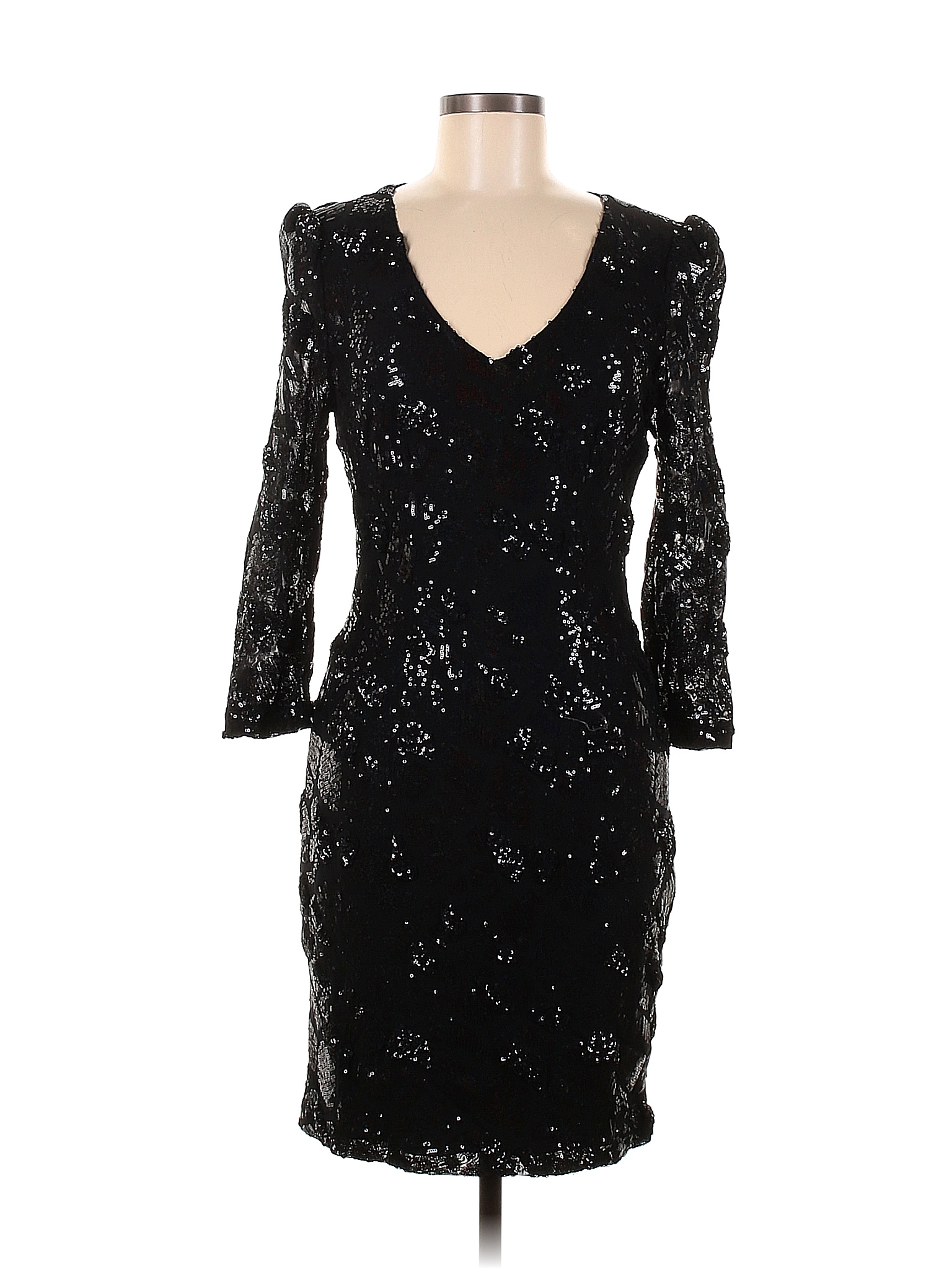 Cache Solid Black Cocktail Dress Size 6 - 68% off | thredUP