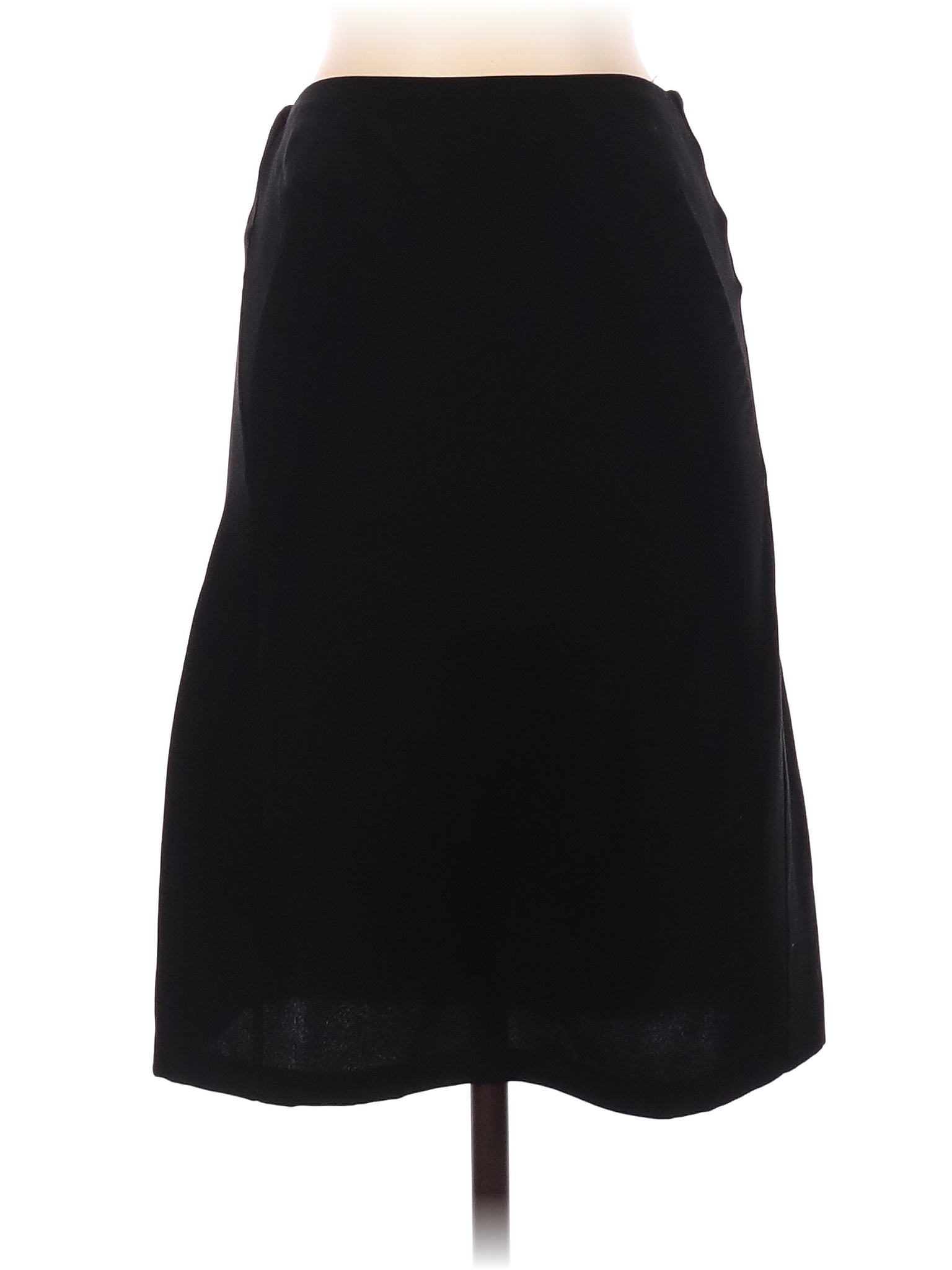 Jil Sander 100% Silk Solid Black Silk Skirt Size 38 (IT) - 89% off | ThredUp