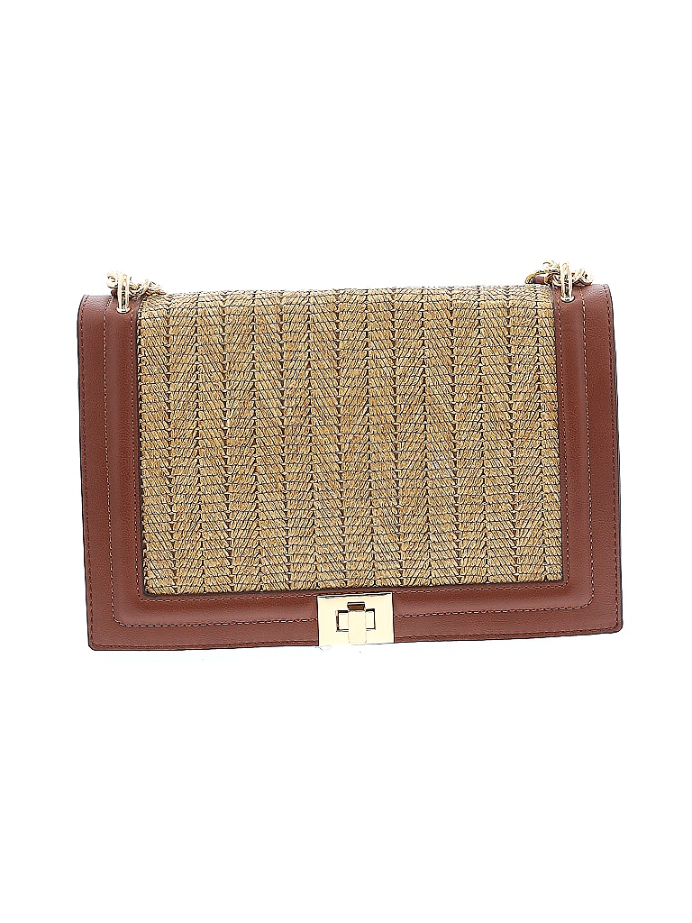 INC International Concepts Solid Colored Brown Crossbody Bag One Size ...