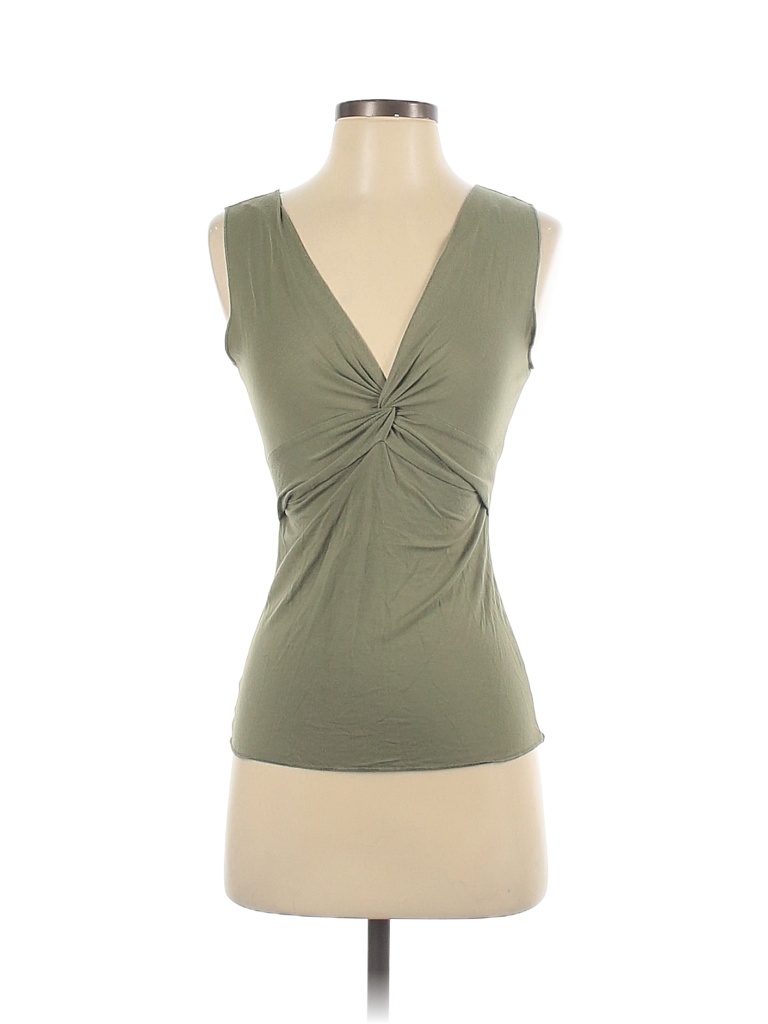 Boston Proper Solid Colored Green Sleeveless Top Size XS - 78% off ...
