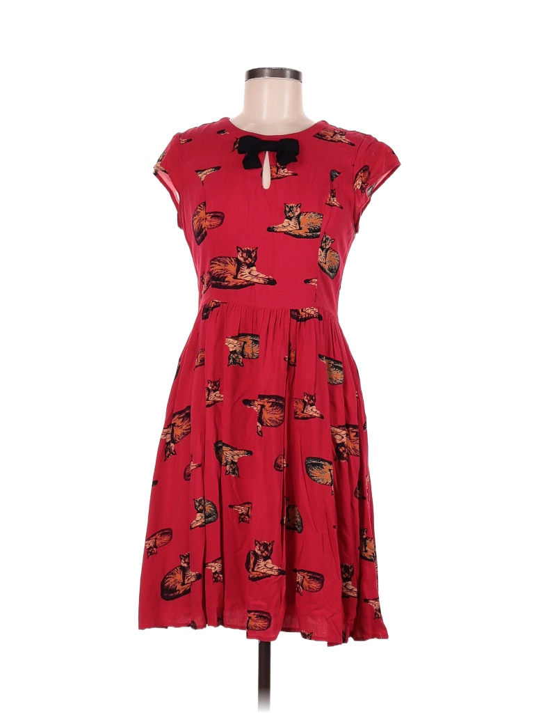 ModCloth Colored Red Casual Dress Size M - 56% off | thredUP