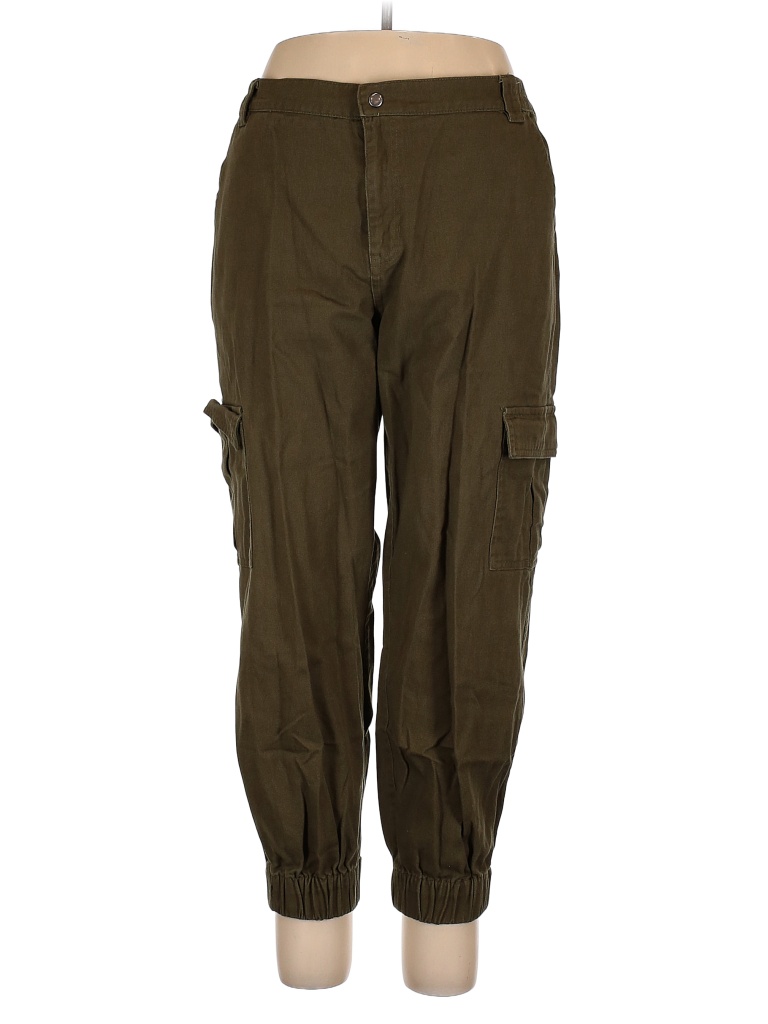 BP. 100% Cotton Solid Colored Green Cargo Pants Size XL - 73% off | thredUP