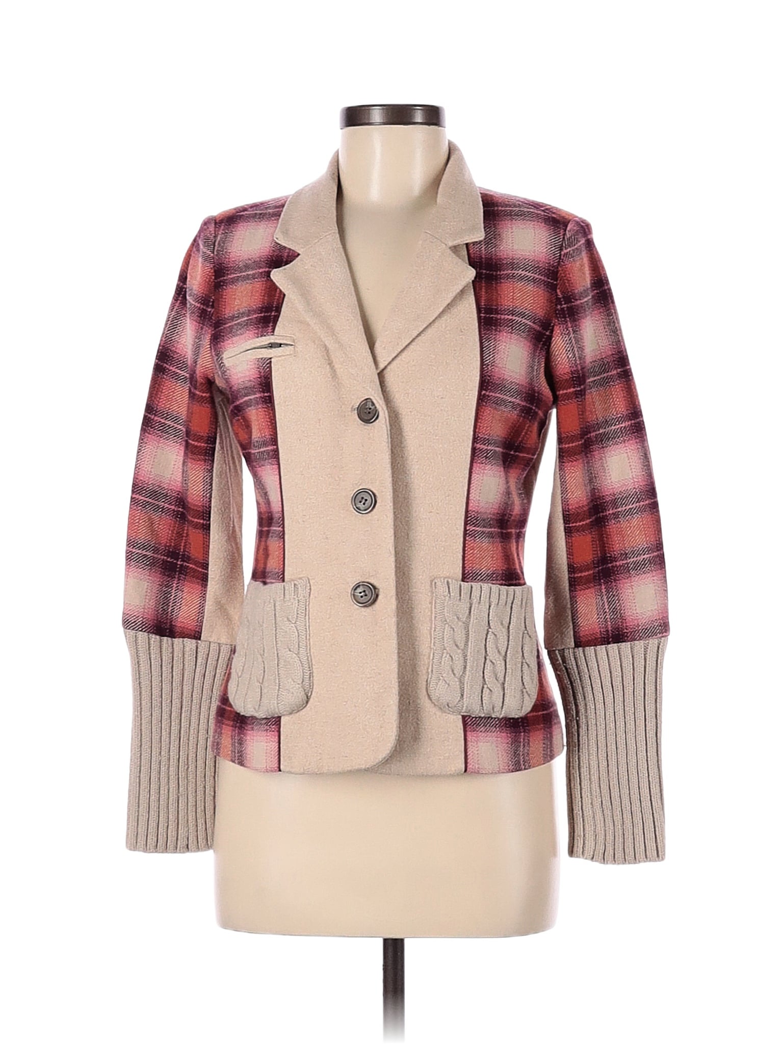 Sundance Plaid Tan Jacket Size 6 (Petite) - 79% off | thredUP