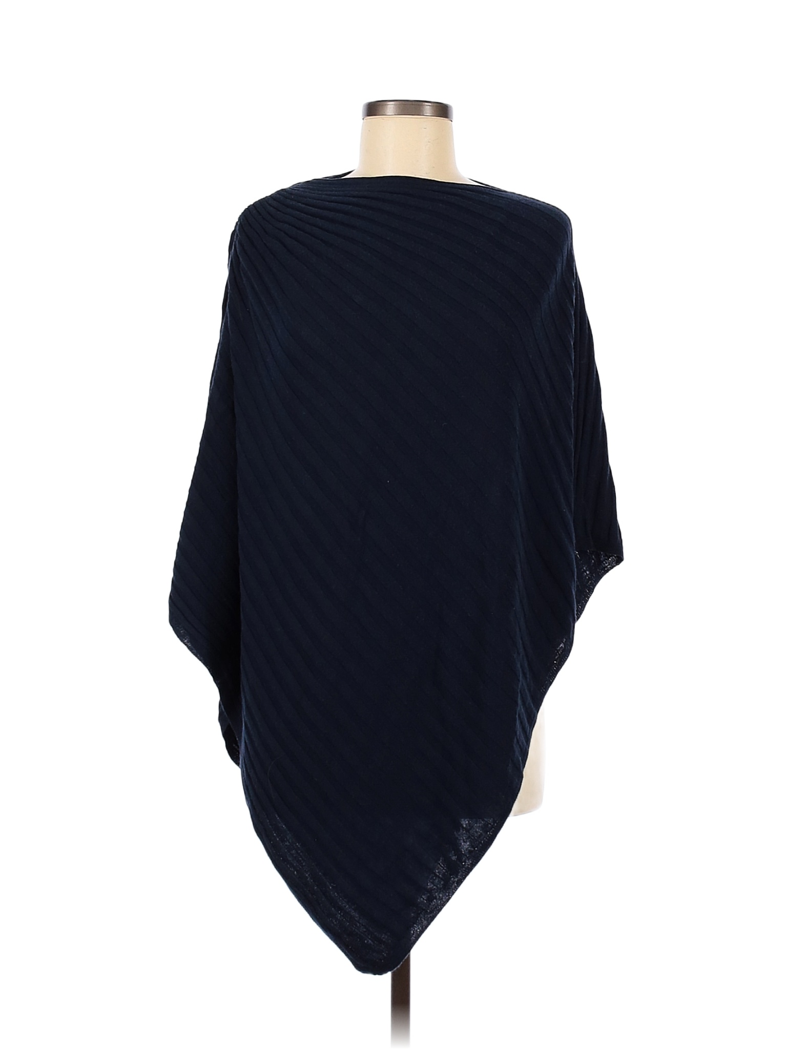 J.Jill Solid Navy Blue Poncho One Size - 72% off | thredUP