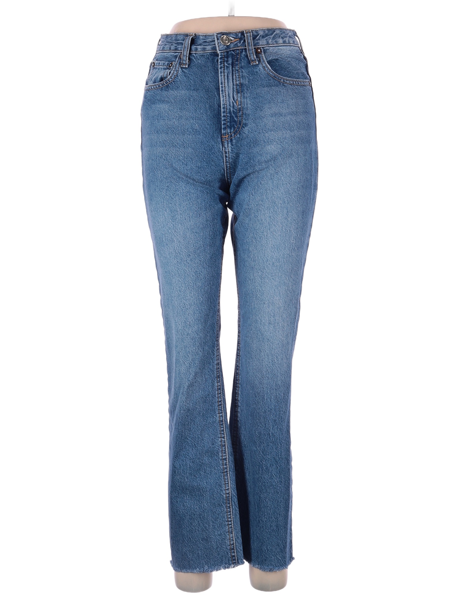 Gianni Bini 100% Cotton Solid Blue Jeans 28 Waist - 73% off | thredUP