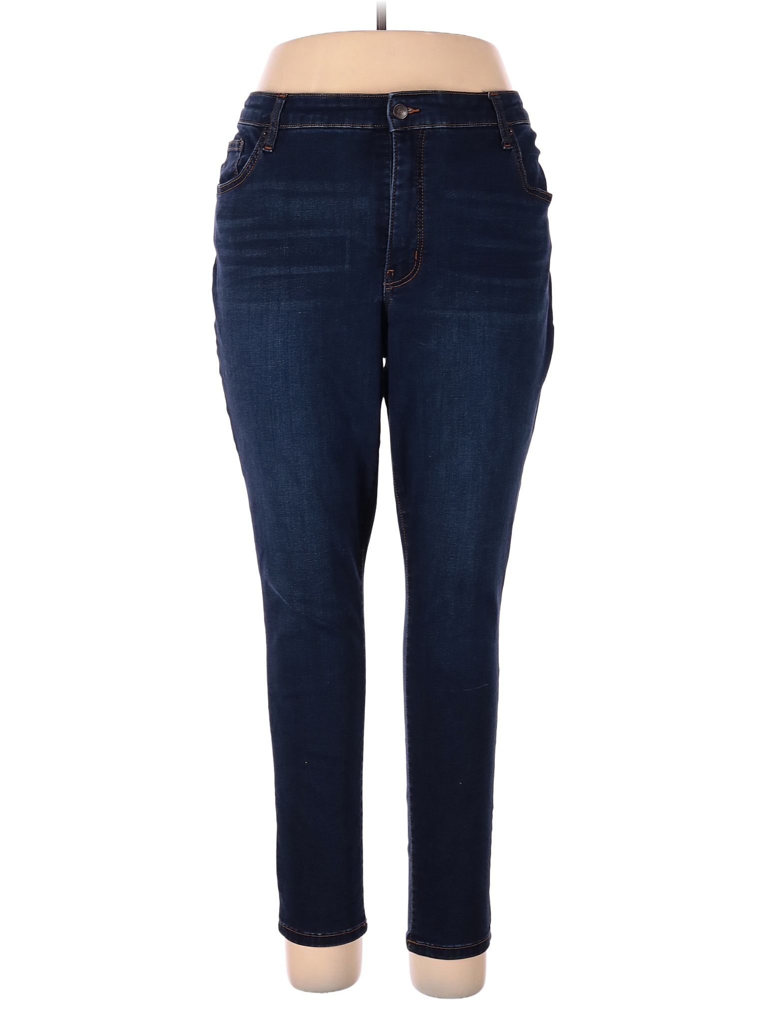 Crown & Ivy Solid Colored Blue Jeans Size 22 (Plus) - 62% off | thredUP