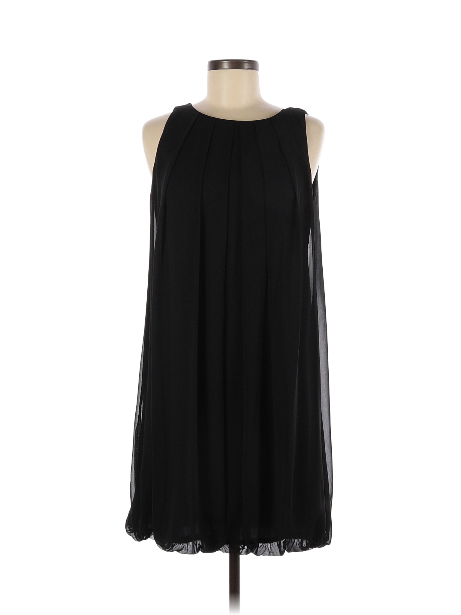 Msk 100 Polyester Solid Black Cocktail Dress Size 6 77 Off Thredup