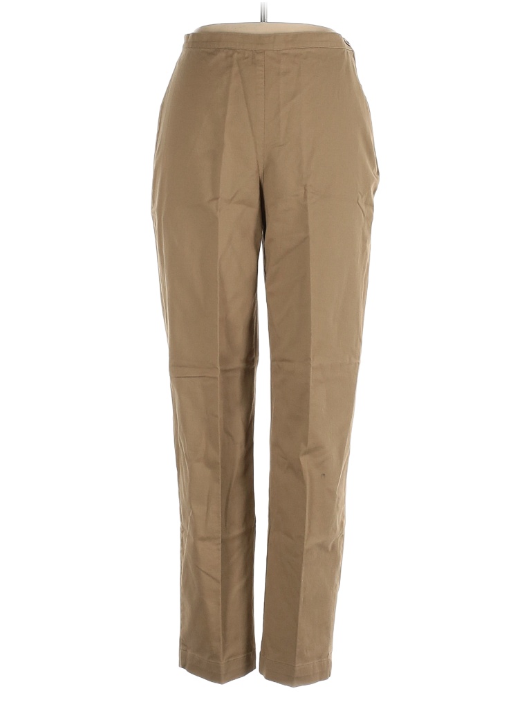 Liz Claiborne Solid Colored Tan Khakis Size 12 - 62% off | thredUP