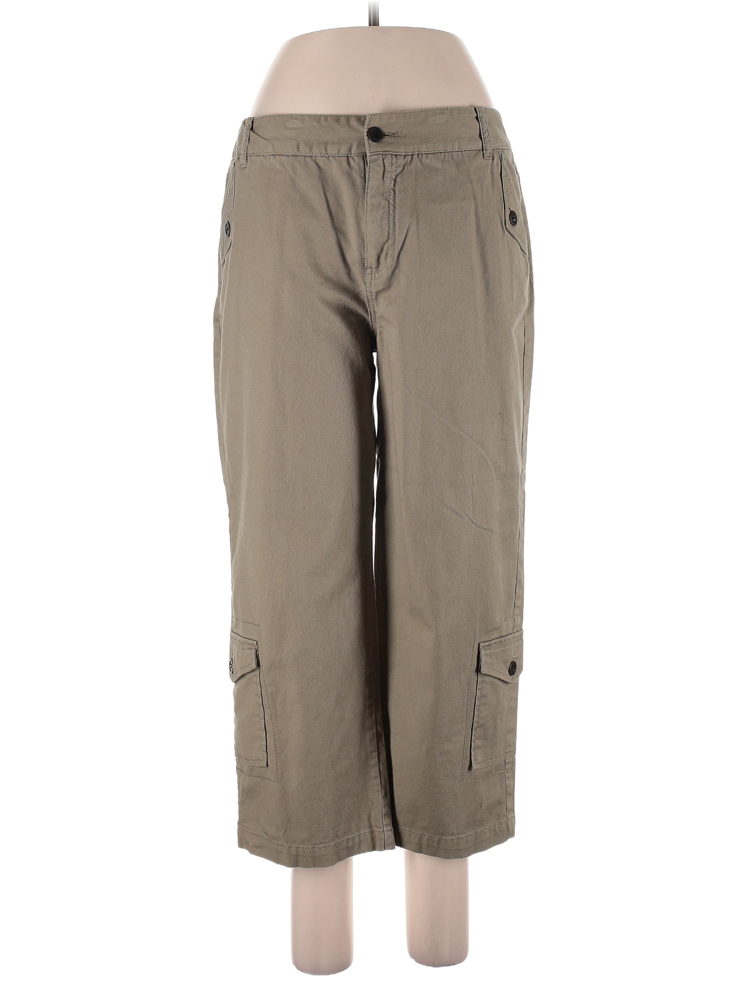 Caribbean Joe Solid Green Cargo Pants Size 12 - 57% off | thredUP