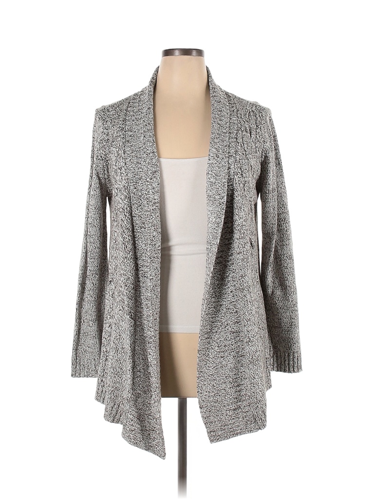 Market and Spruce 100% Acrylic Color Block Marled Gray Cardigan Size XL ...