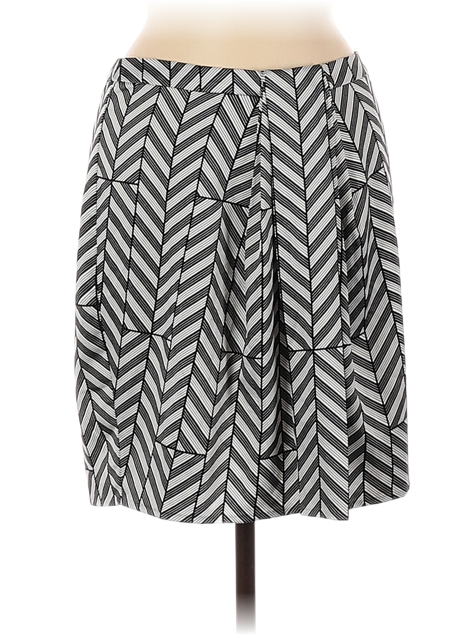 Handm 100 Polyester Multi Color Black Casual Skirt Size 10 66 Off