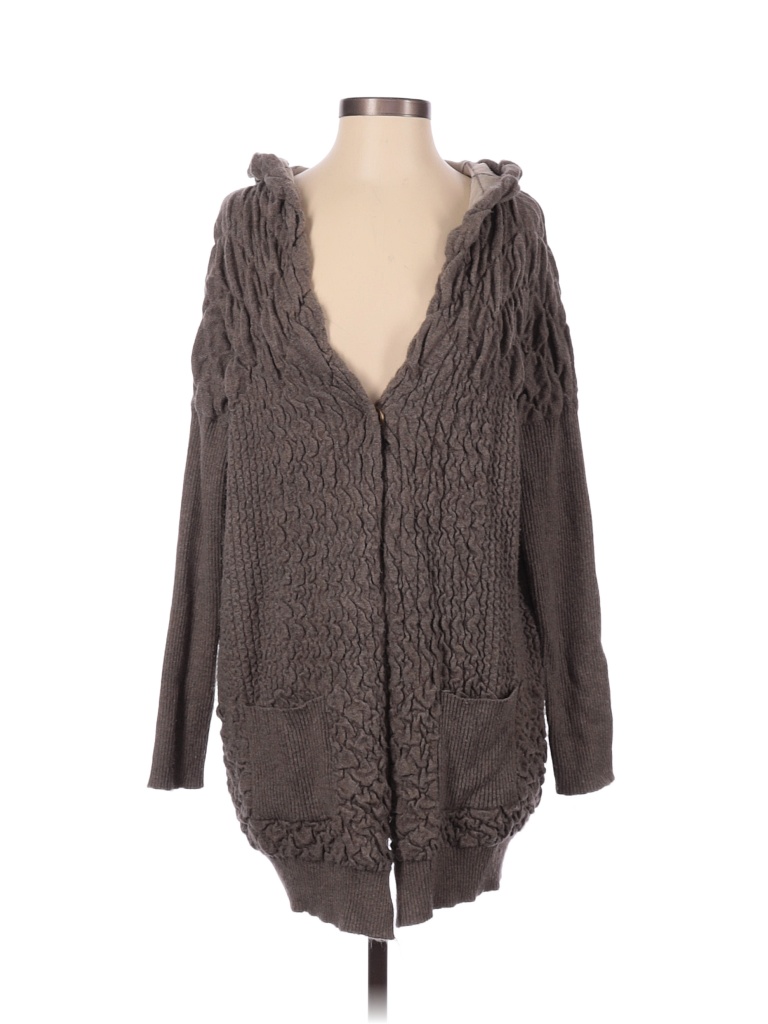 VERTIGO Solid Tan Cardigan Size XS - 89% off | thredUP