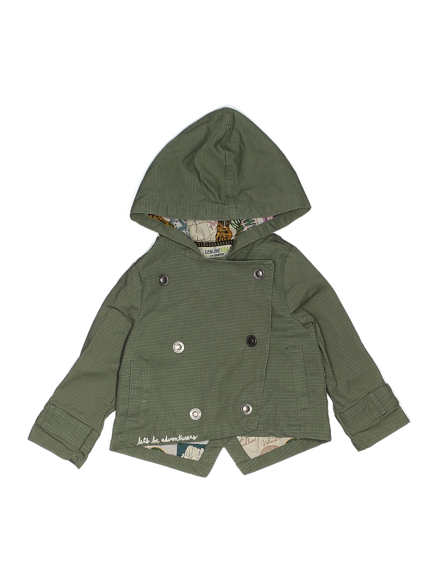 Genuine Kids from Oshkosh Solid Colored Teal Jacket Size 18 mo - 50% ...