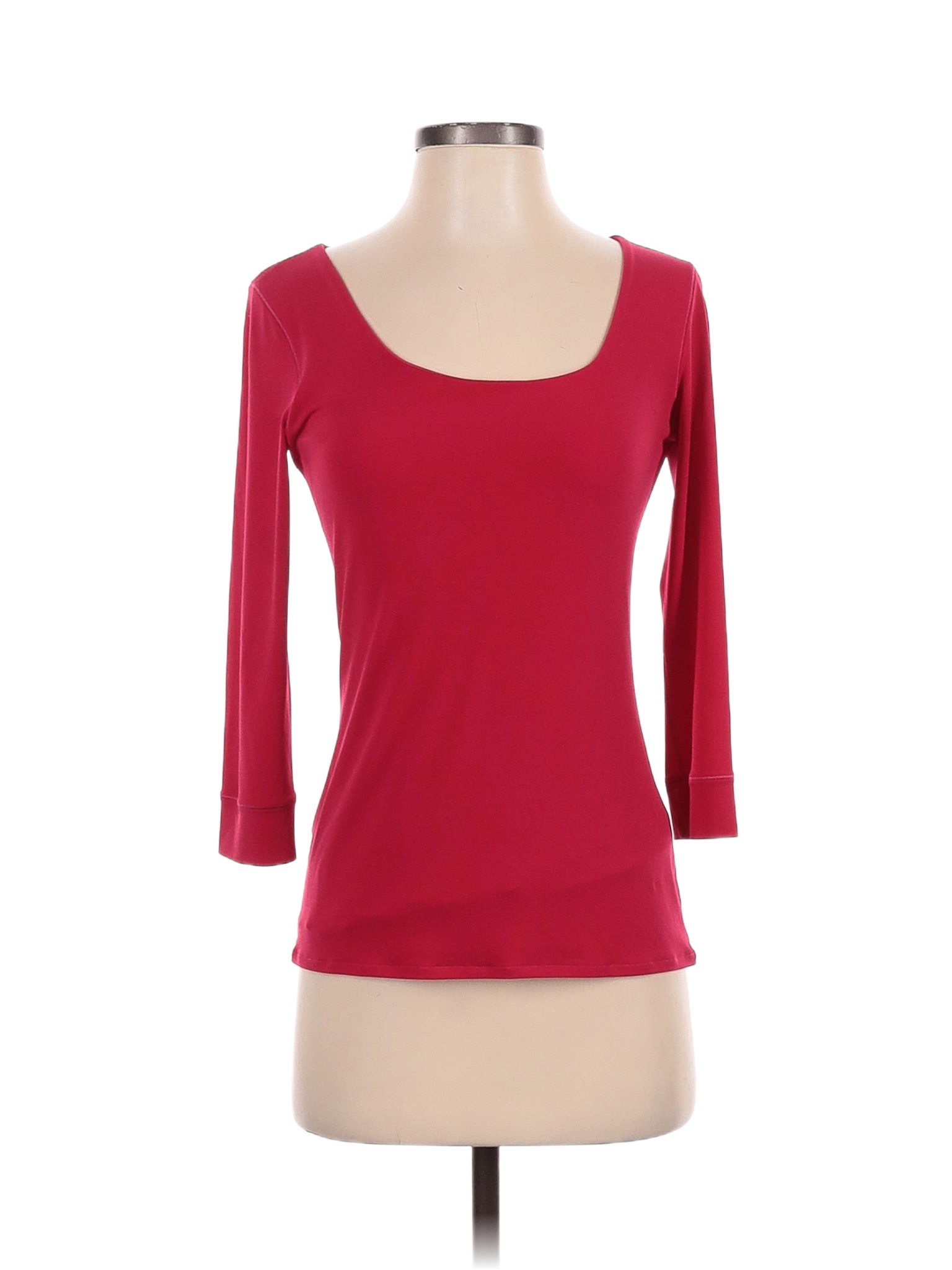 Eva Varro Solid Colored Pink 3/4 Sleeve T-Shirt Size S - 76% off | thredUP