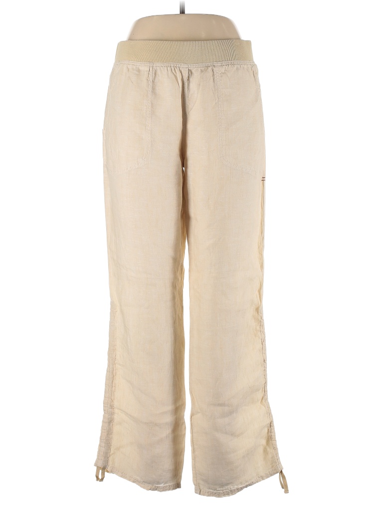 Toad & Co 100% Linen Solid Colored Ivory Linen Pants Size L - 70% off ...