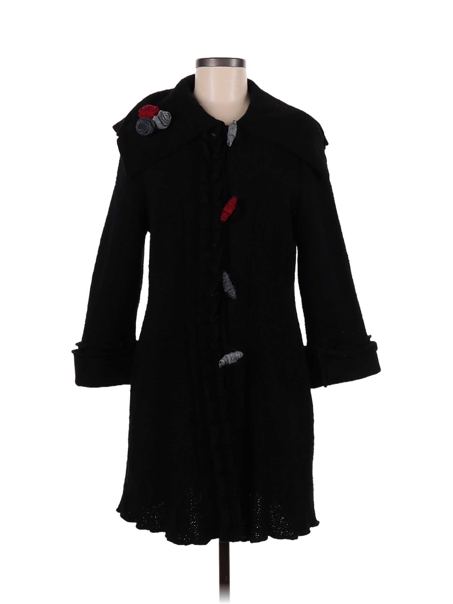 Jaskar Solid Black Coat Size M - 81% off | thredUP