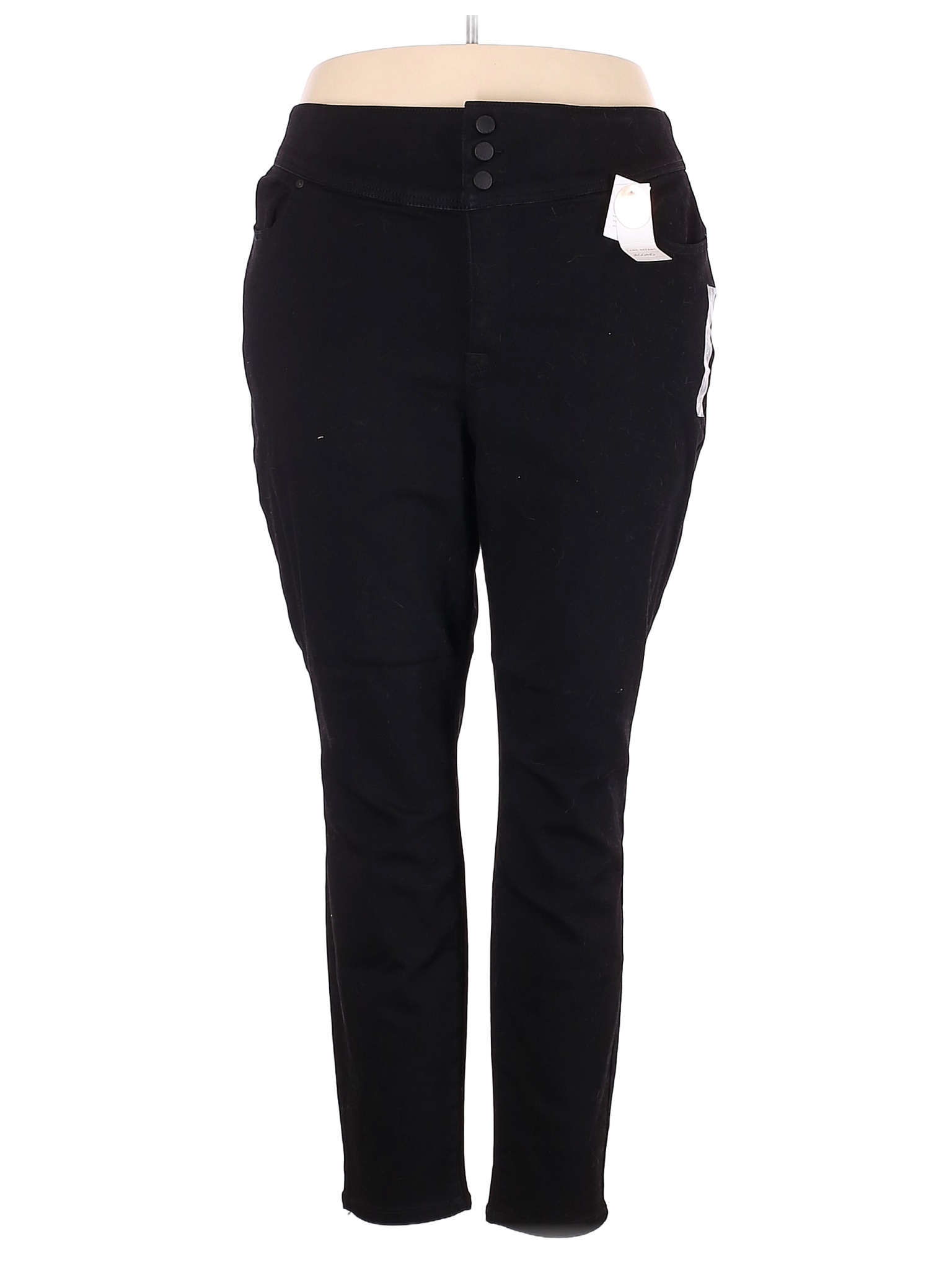 Lane Bryant Solid Black Jeggings Size 28 (Plus) - 61% off | thredUP