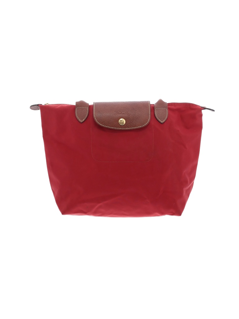 Longchamp Color Block Solid Colored Red Le Pliage Original "Shopping ...