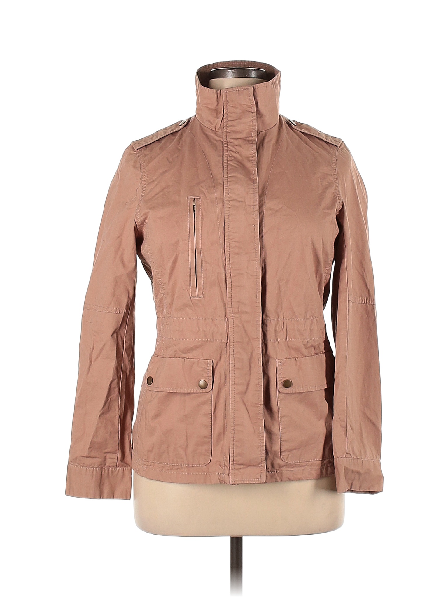 Love Tree 100% Cotton Solid Colored Tan Jacket Size XL - 54% off | thredUP