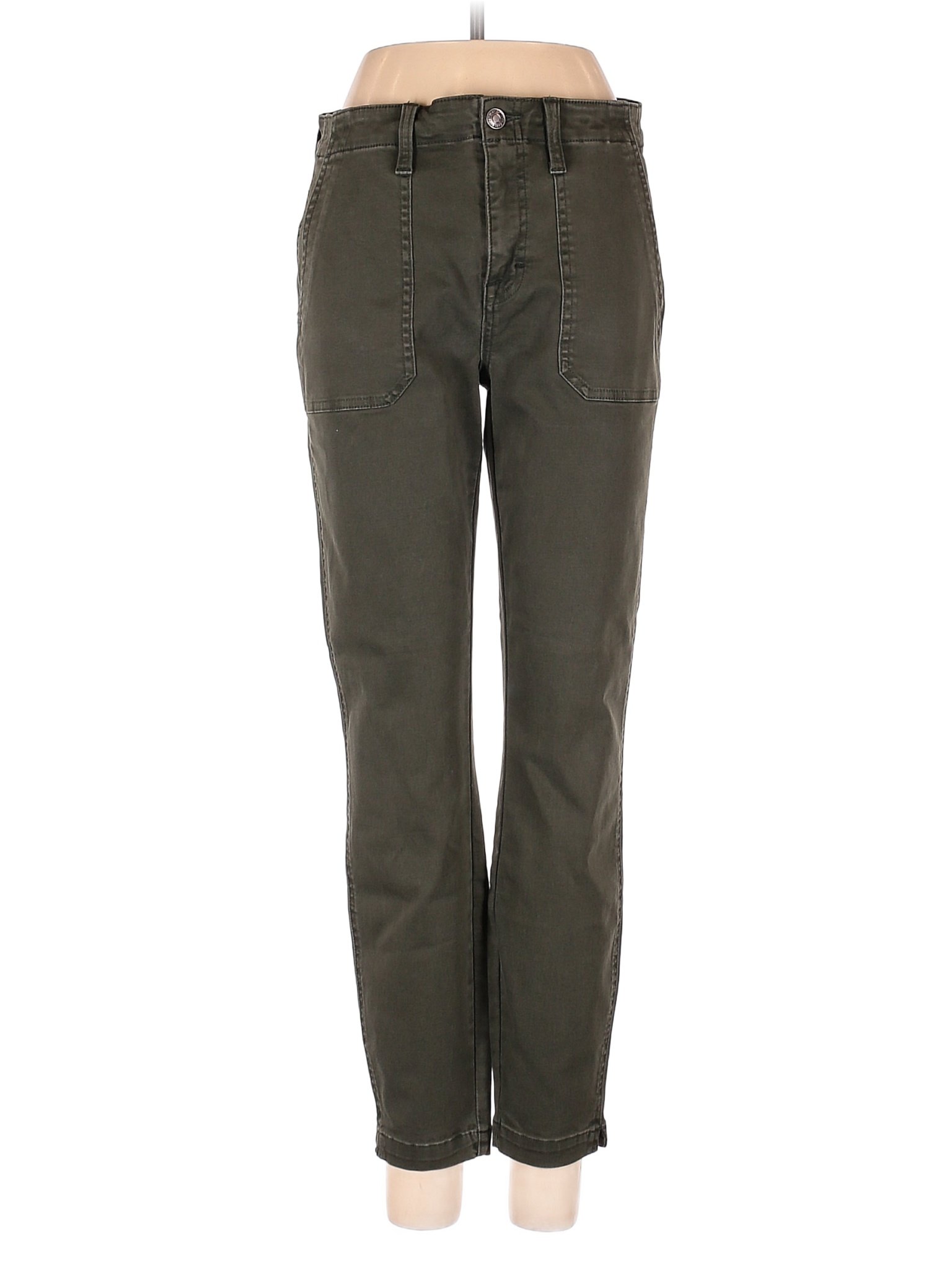 STUDIO BLUE Solid Colored Green Jeans 28 Waist - 76% off | thredUP