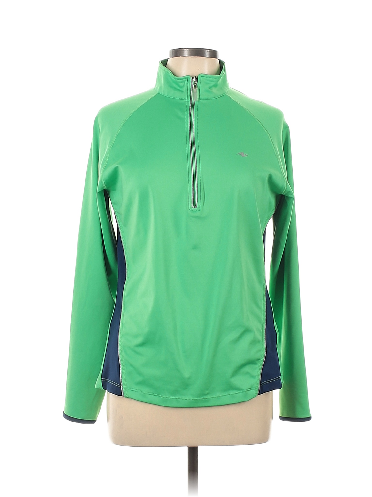 Athletic Works Color Block Solid Green Track Jacket Size L - 62% off ...