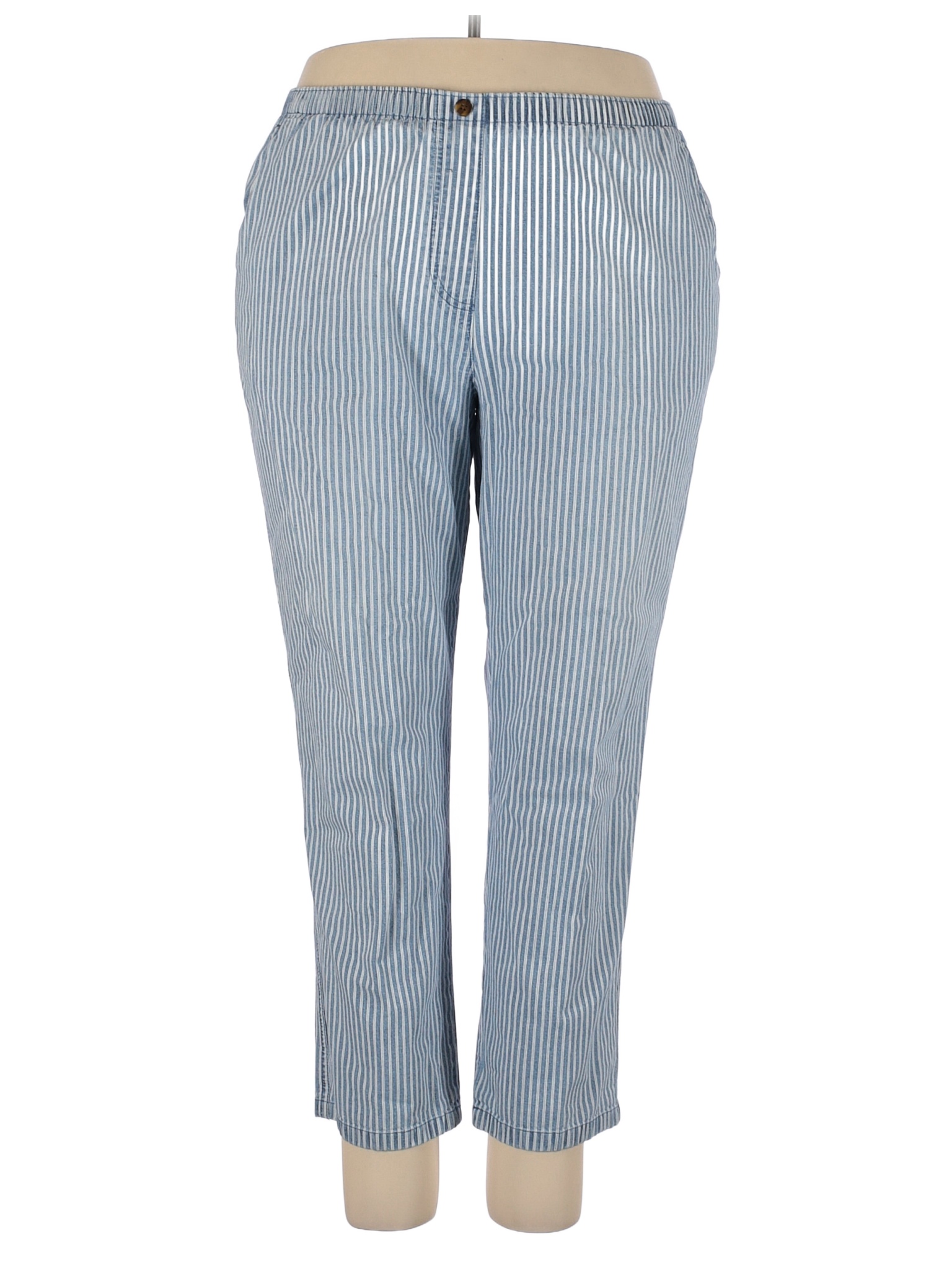 Allison Daley 100% Cotton Stripes Blue Jeans Size 18 (Plus) - 50% off ...