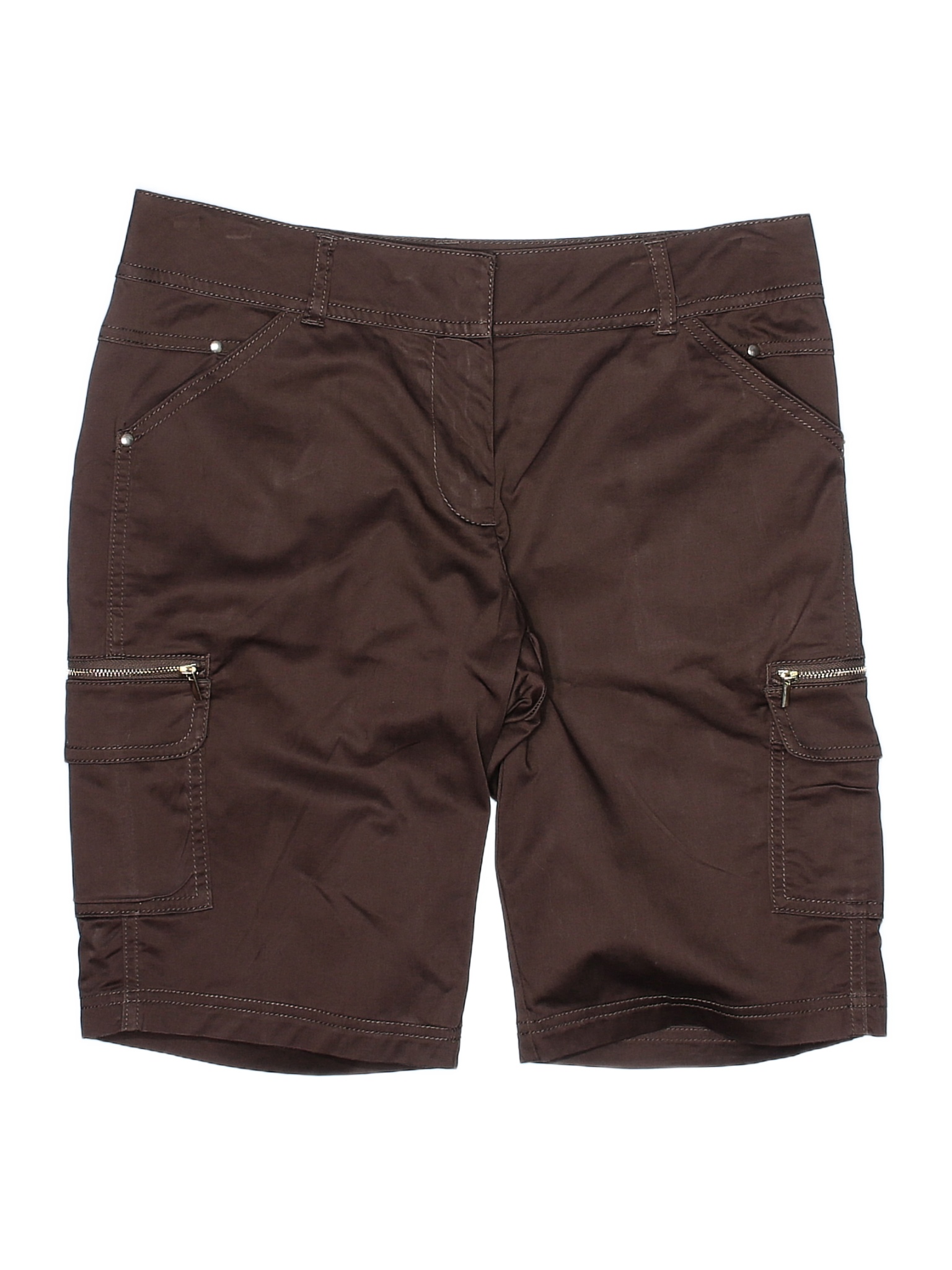 Cache Solid Colored Brown Cargo Shorts Size 6 - 60% off | thredUP