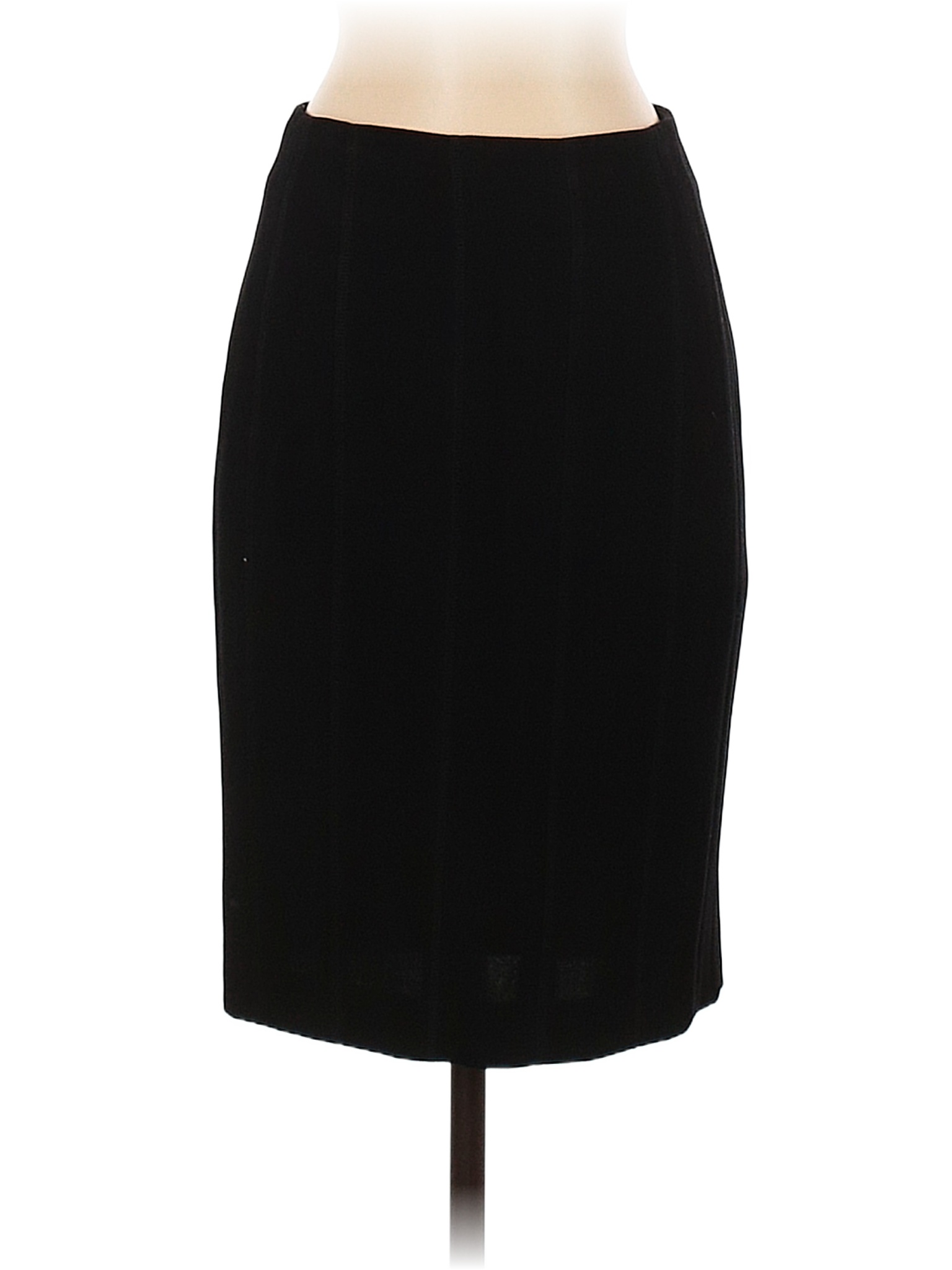 Akris Punto Solid Black Casual Skirt Size 2 98 Off Thredup