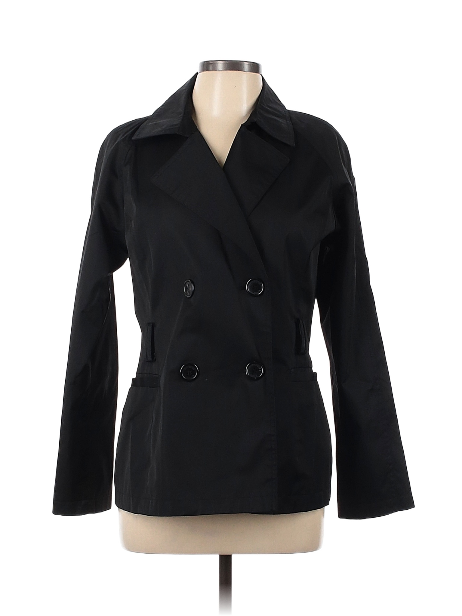 Express Design Studio Solid Black Jacket Size M - 83% off | thredUP