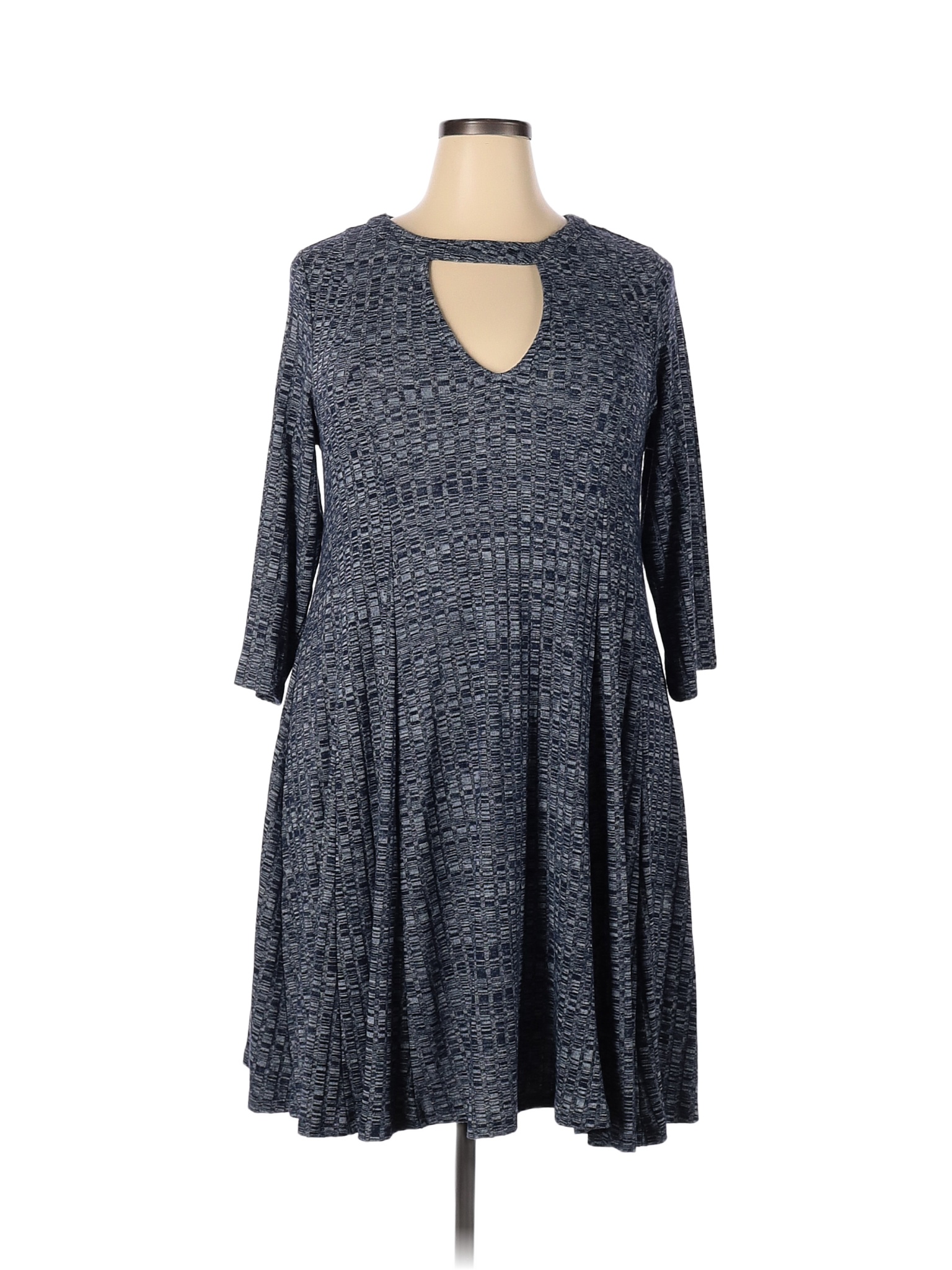 Torrid Marled Blue Casual Dress Size 2X Plus (2) (Plus) - 63% off | thredUP