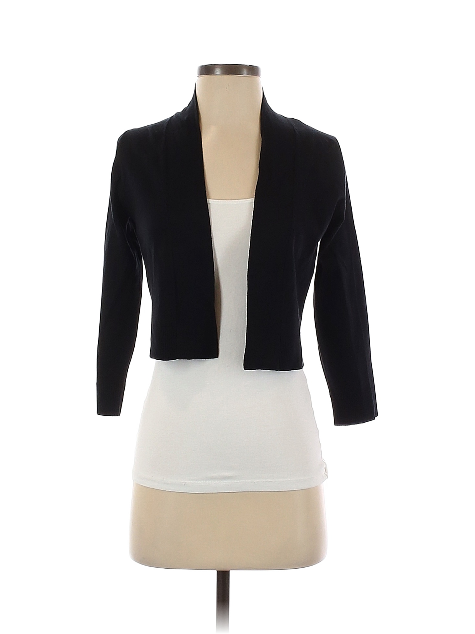 Calvin Klein Color Block Solid Black Shrug Size S - 65% off | ThredUp