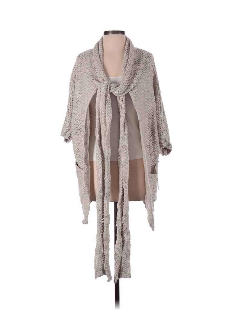 VERTIGO Tan Ivory Cardigan Size XS - 84% off | thredUP