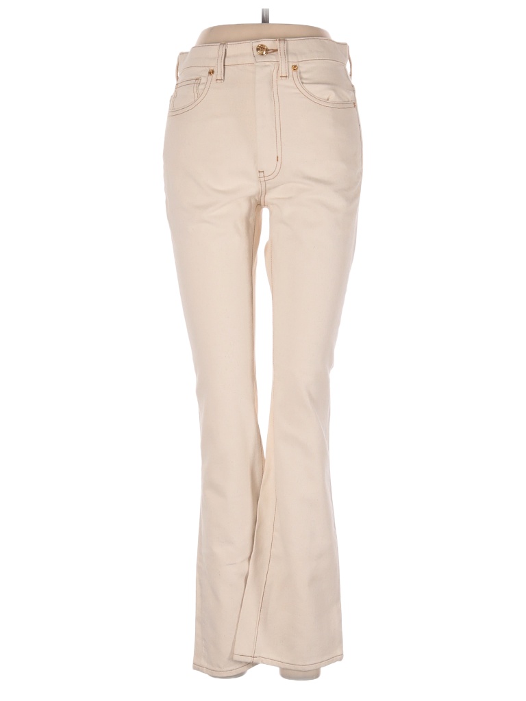 Tory Burch Solid Colored Ivory Jeans 26 Waist - 80% off | ThredUp