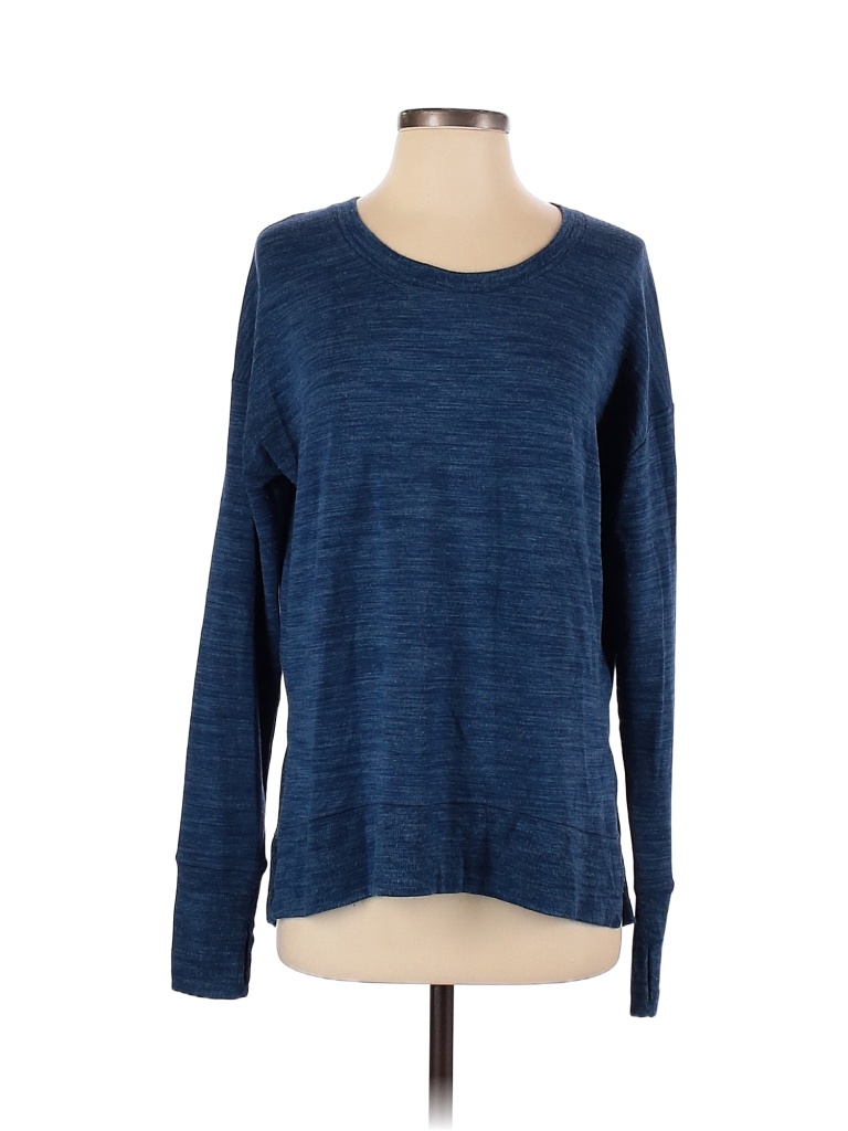 Athleta Marled Blue Sweatshirt Size S - 60% off | thredUP