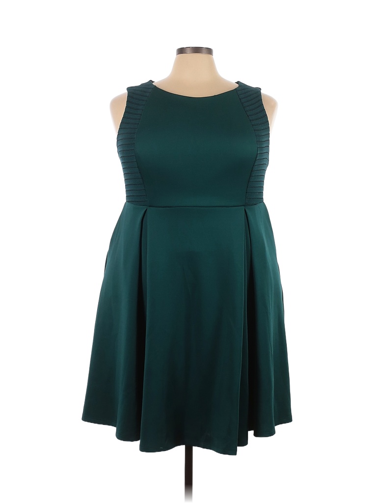 Torrid Solid Blue Casual Dress Size 22 (Plus) - 54% off | thredUP