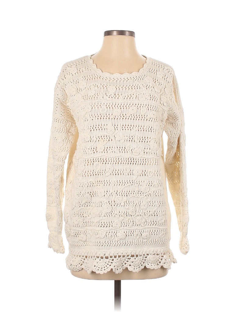 All Points by Reference Color Block Ivory Pullover Sweater Size S - 56% ...