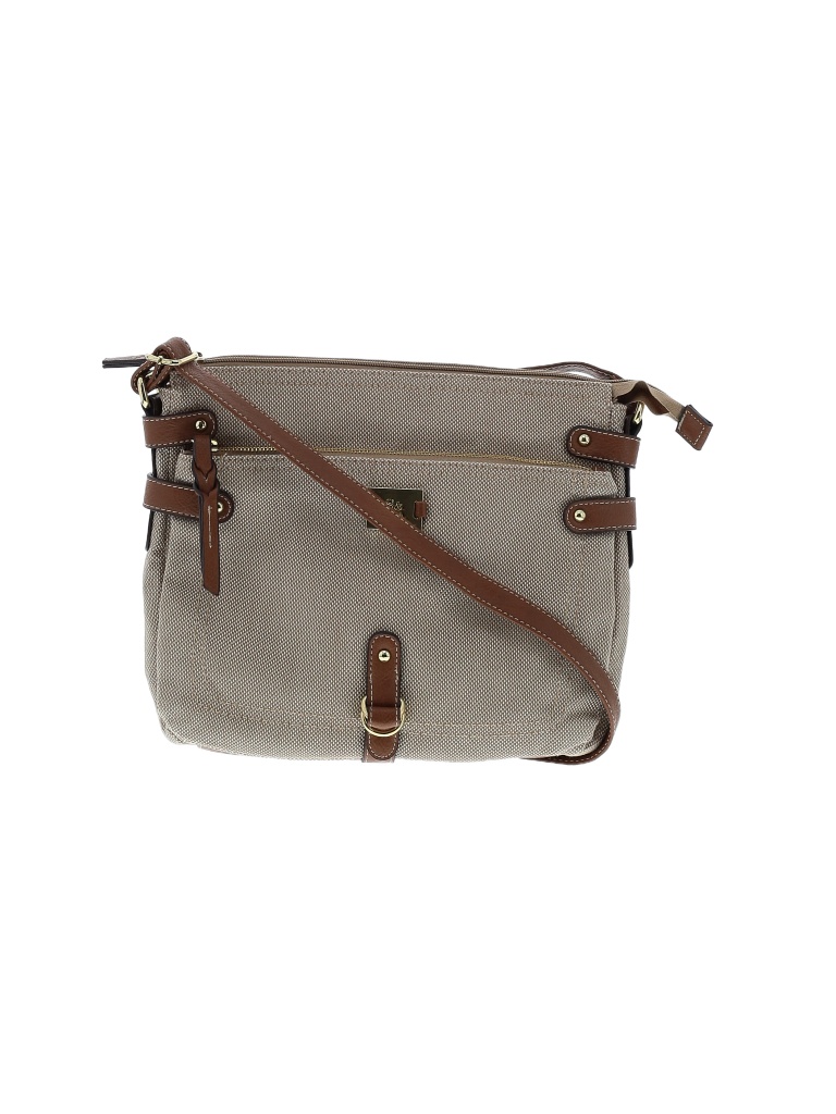 Style&Co Color Block Tan Brown Crossbody Bag One Size - 50% off | thredUP