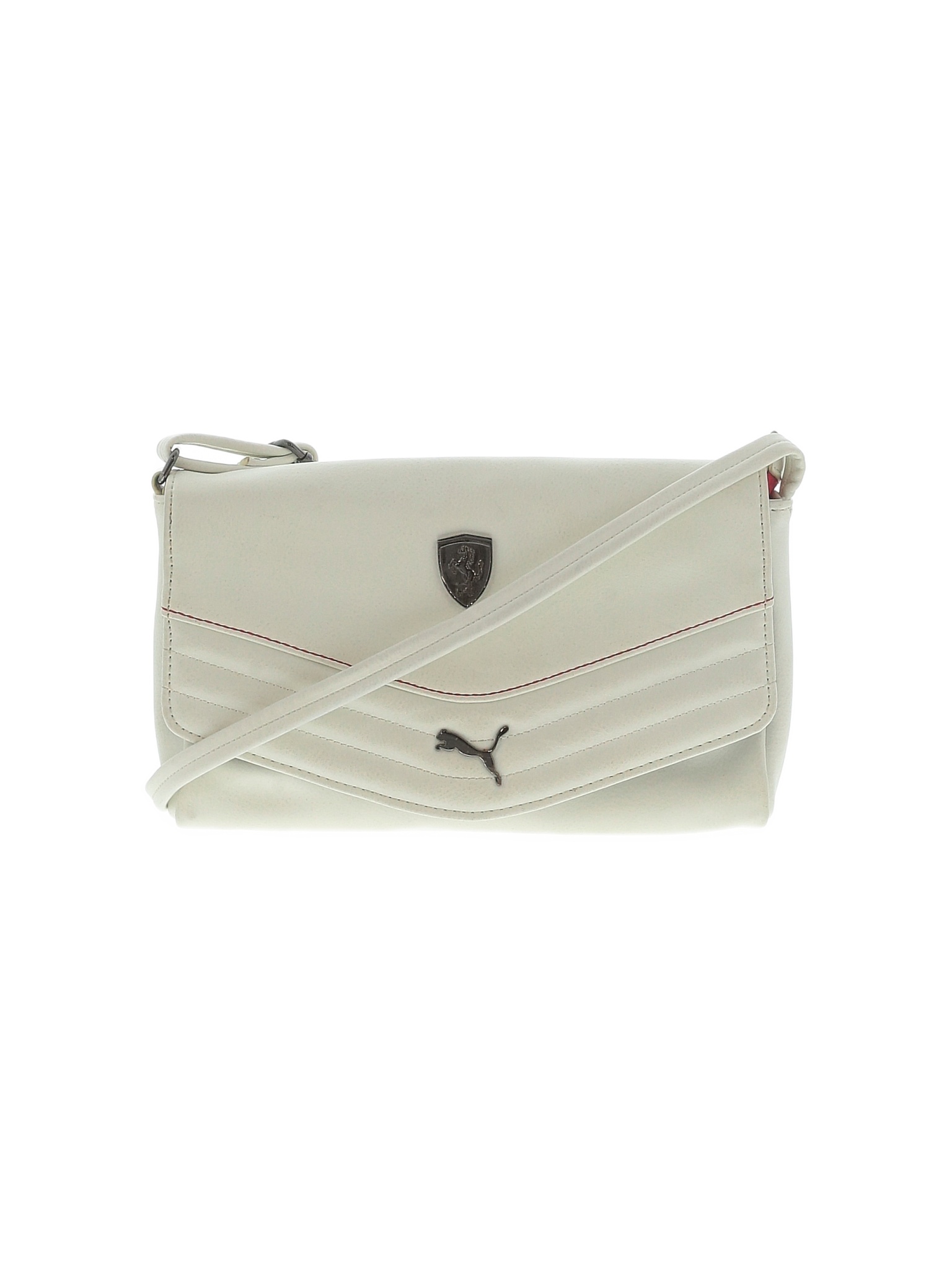 Puma 100% Polyurethane Solid Ivory Crossbody Bag One Size - 62% off ...