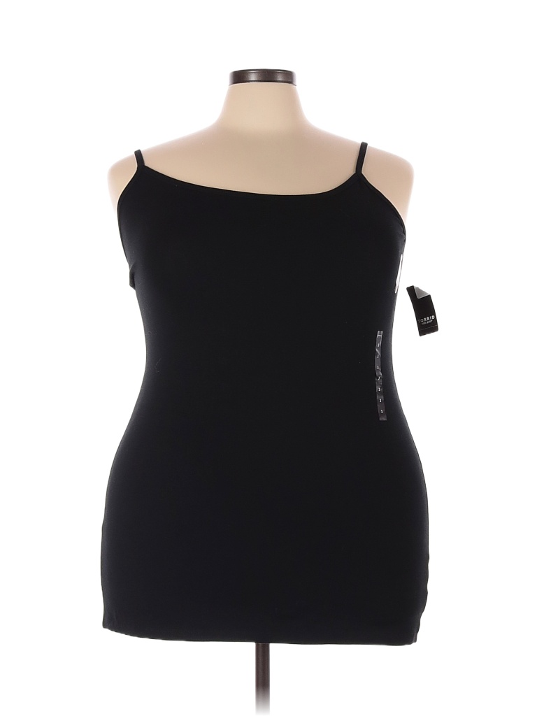 Torrid Solid Black Tank Top Size 3X Plus (3) (Plus) - 54% off | thredUP